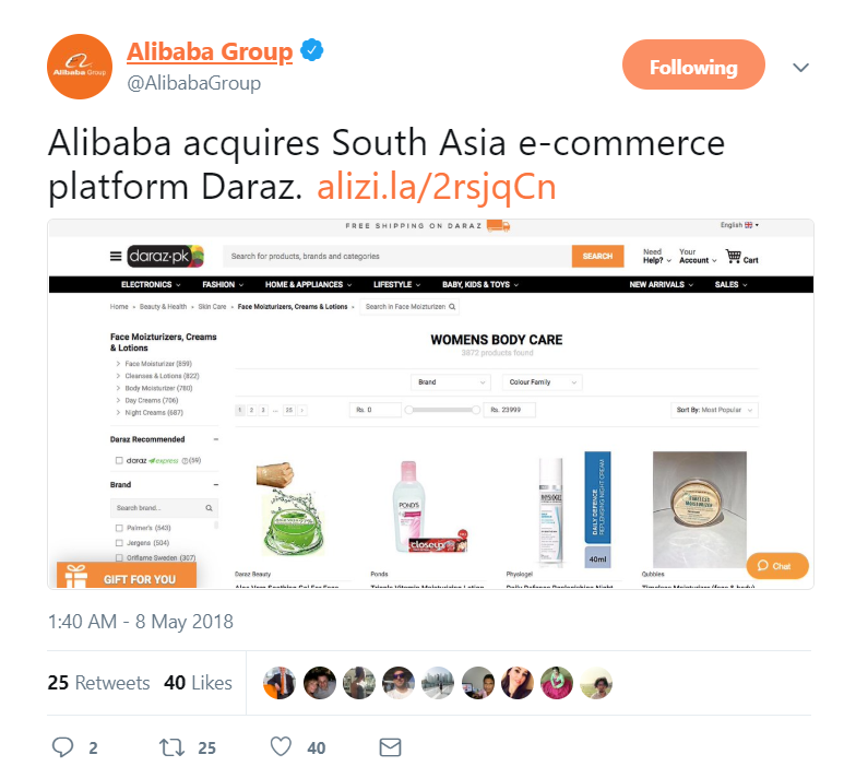 Alibaba Buys Daraz after Lazada, Now Covering 11 SE Asian Countries