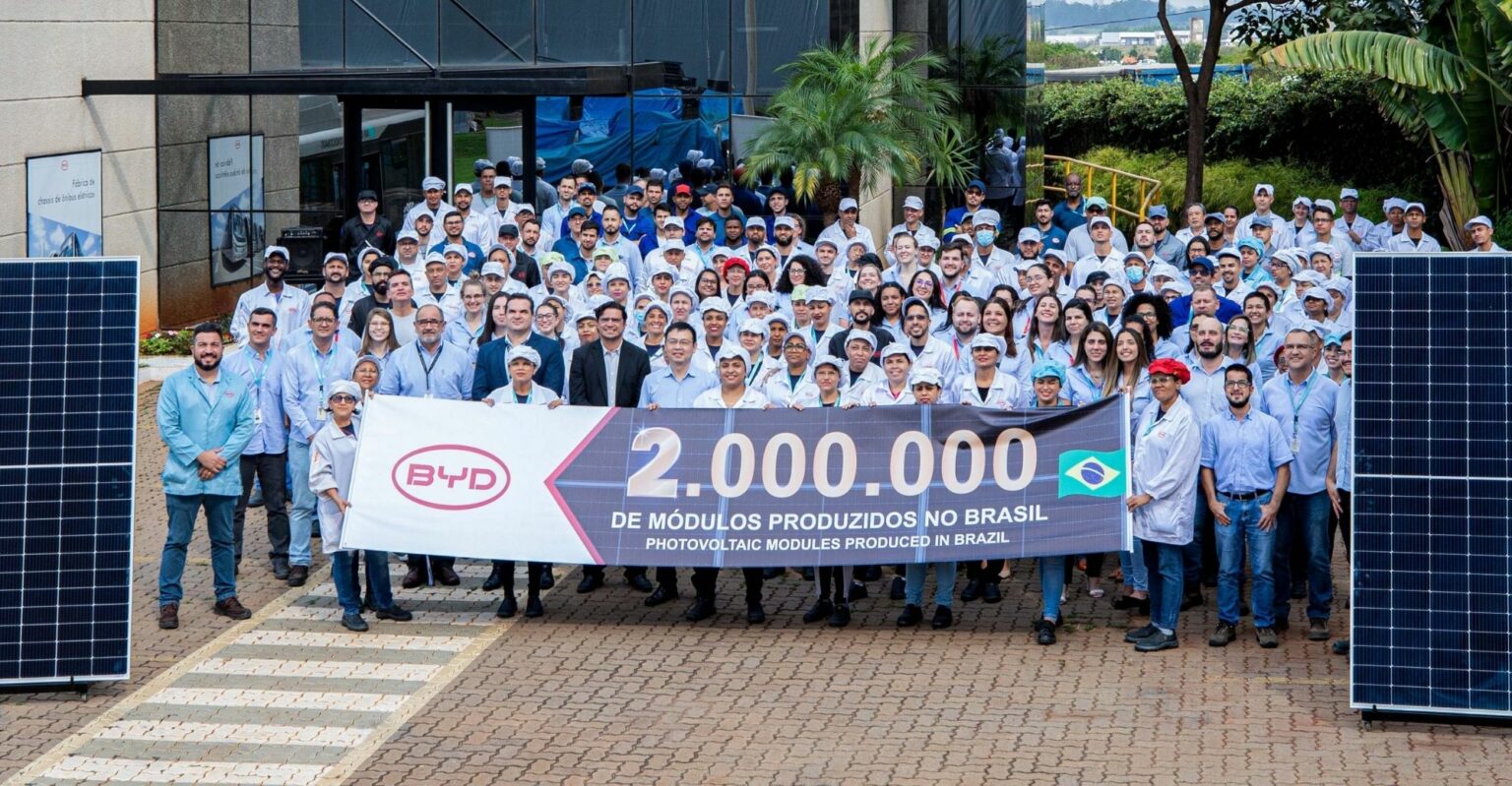 BYD Reaches Production of 2M Photovoltaic Modules in Brazil - Pandaily