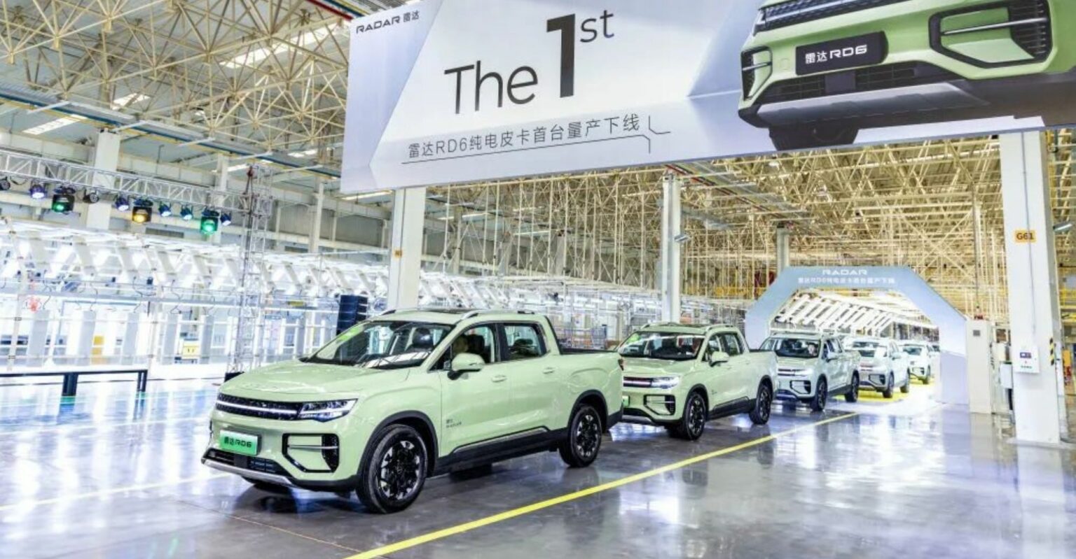 Geely Completes Firm's First Pure Electric Pickup, the RADAR RD6 - Pandaily