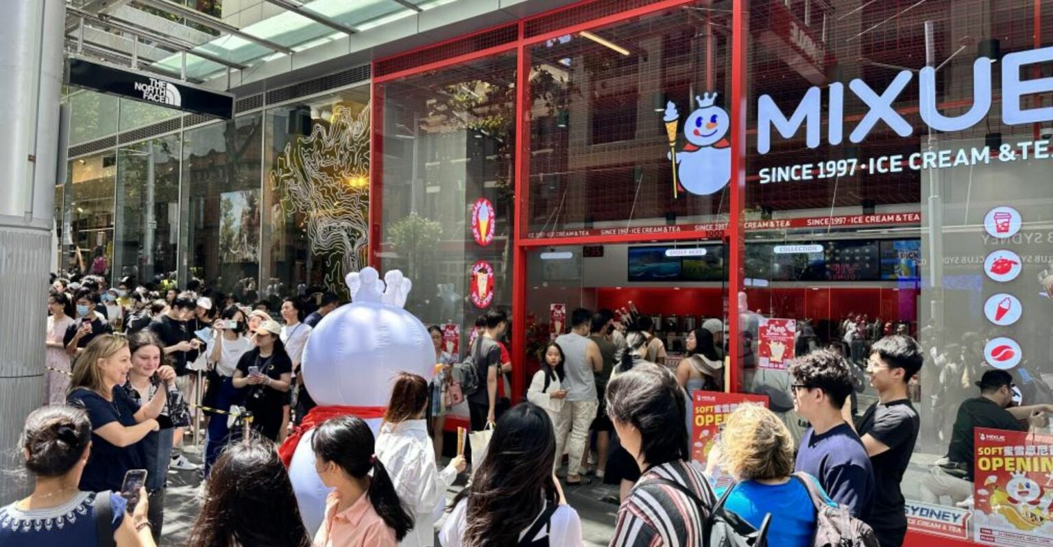 Chinese Tea Chain Mixue Opens First Store in Australia - Pandaily